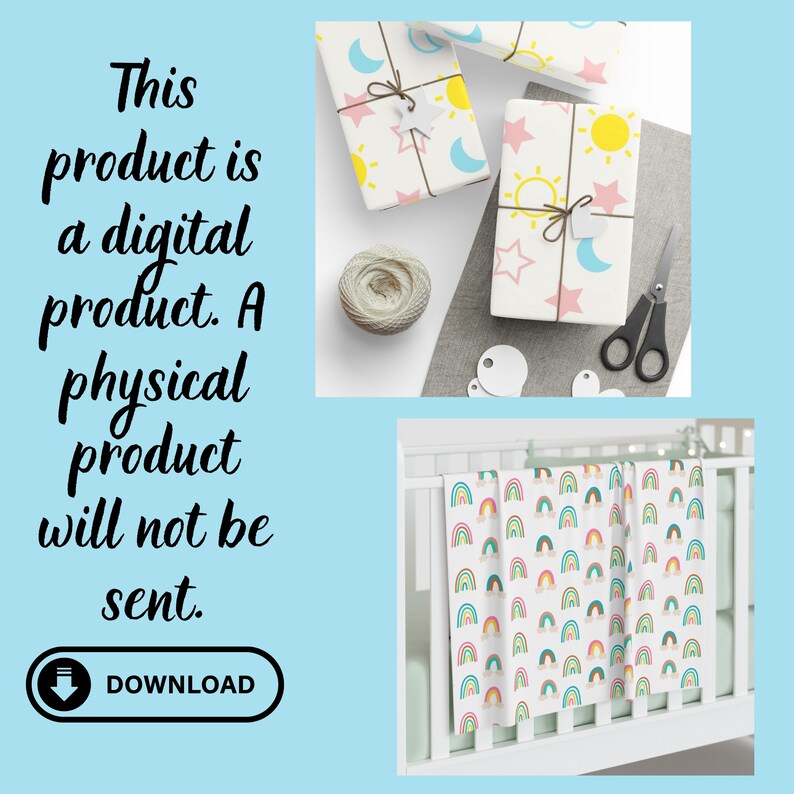 Watercolor Baby Seamless Pattern, Pastel Digital Paperpack, Baby Shower ...