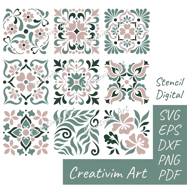 Mosaic Tile Svg - Etsy