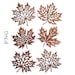 6 Maple Leaf SVG, Maple Leaf Clipart, Cut Files for Silhouette, Files ...