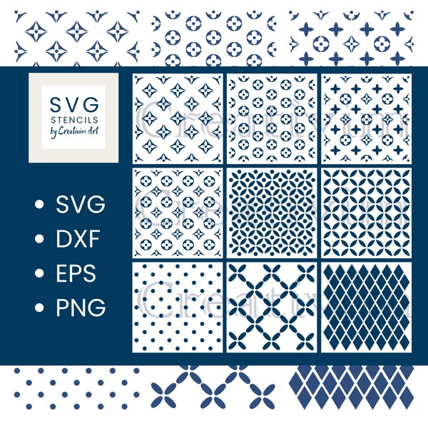 Tiles Pattern Svg - Etsy