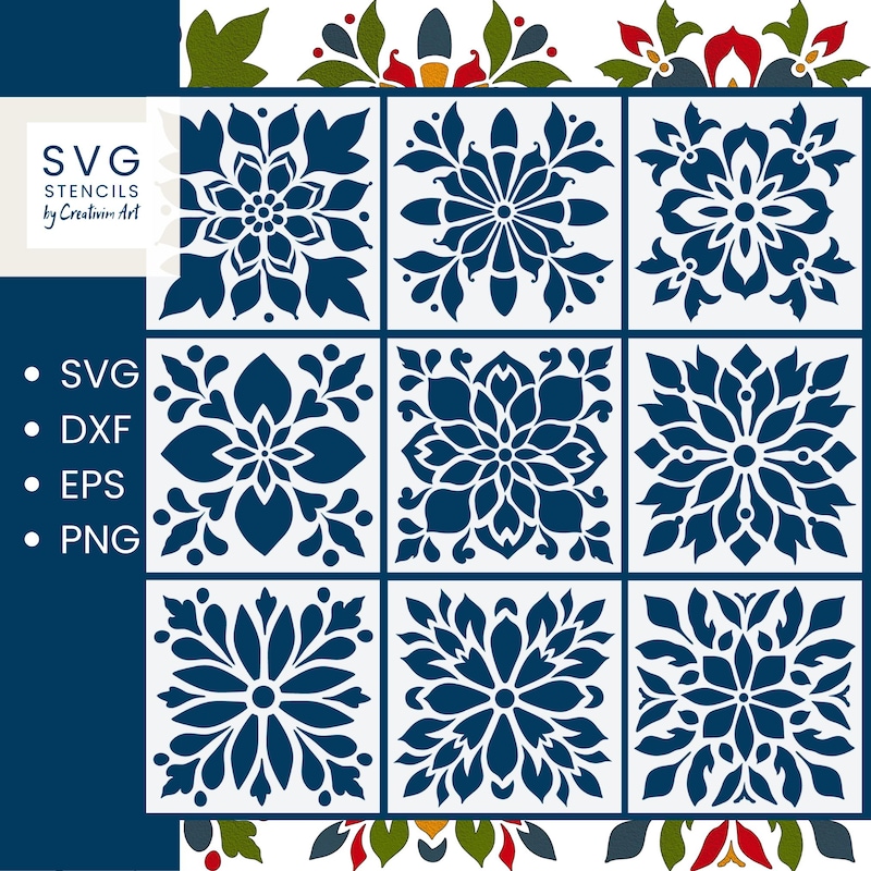 Mosaic Tile Svg - Etsy