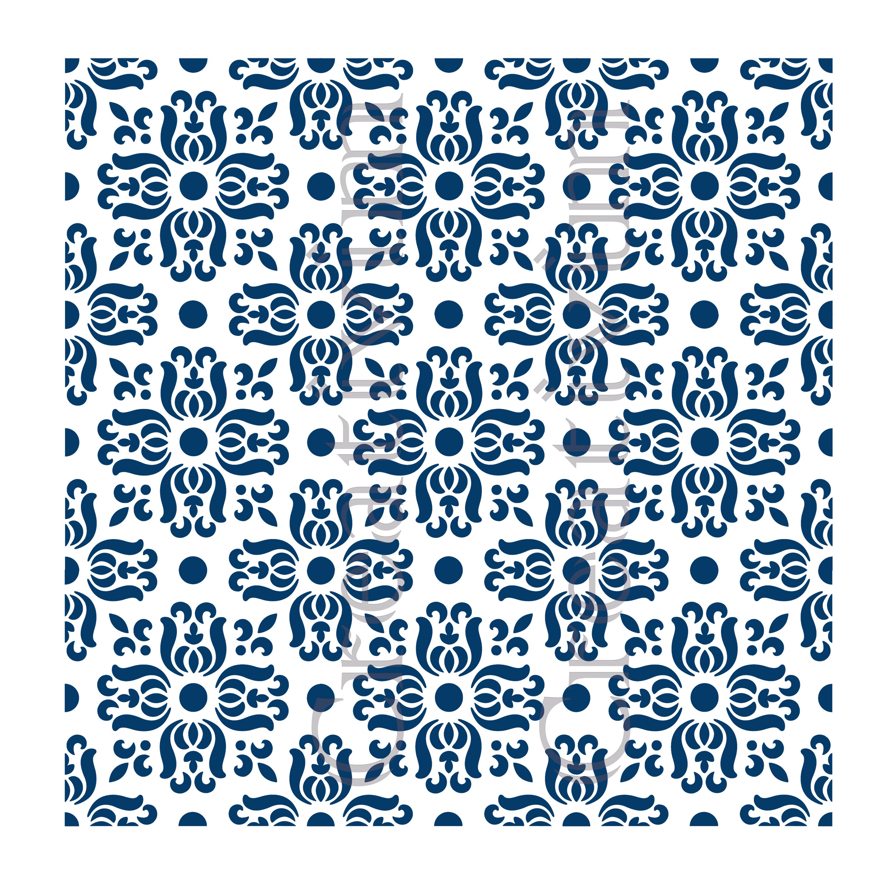 Tile Pattern Stencil Digital SVG DXF PNG Pdf Files for Silhouette ...