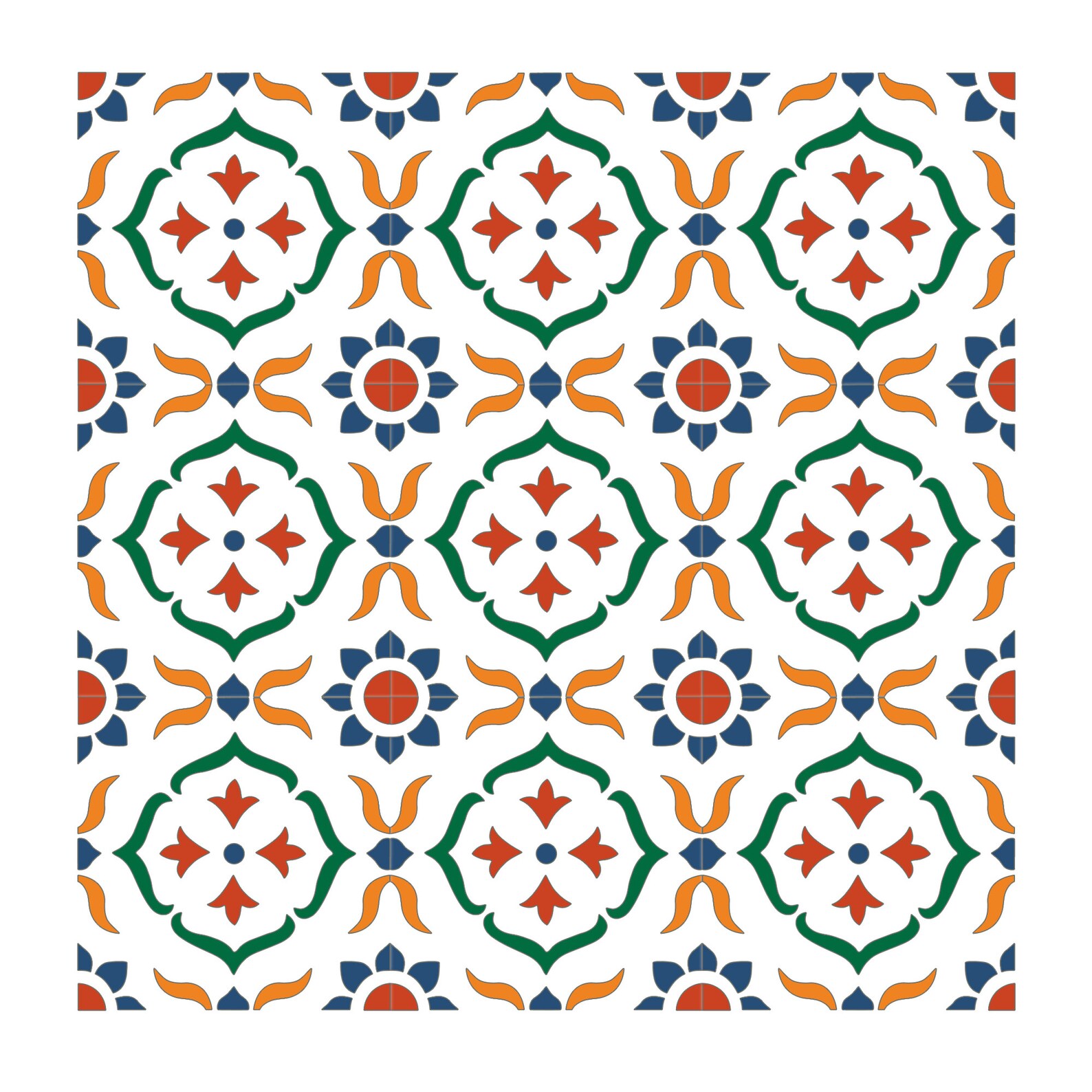 Tile Stencil, Mexican Tiles, Spanish Tiles, Digital SVG DXF PNG Files ...