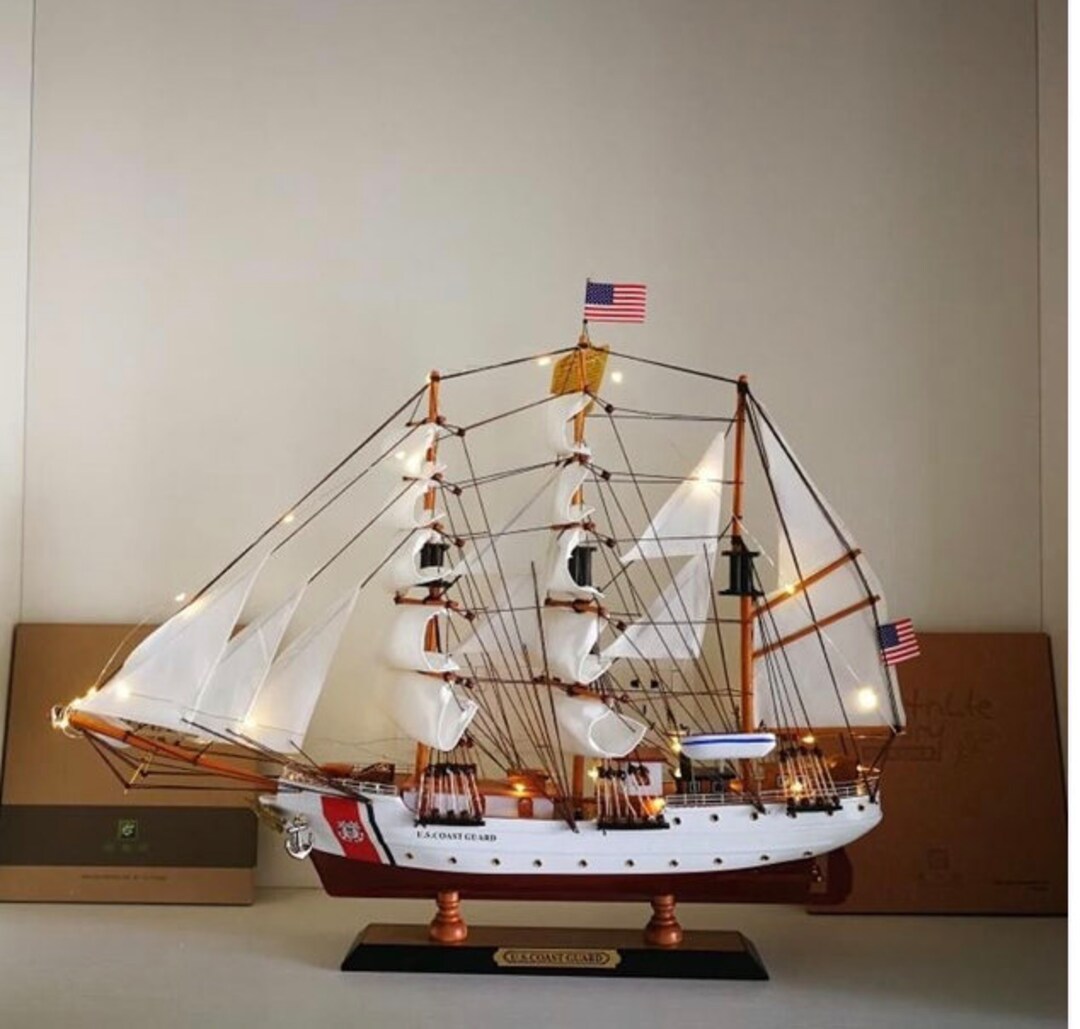 USS Seahawk Scale Ship Model With Lights Wooden Ship Model - Etsy Canada