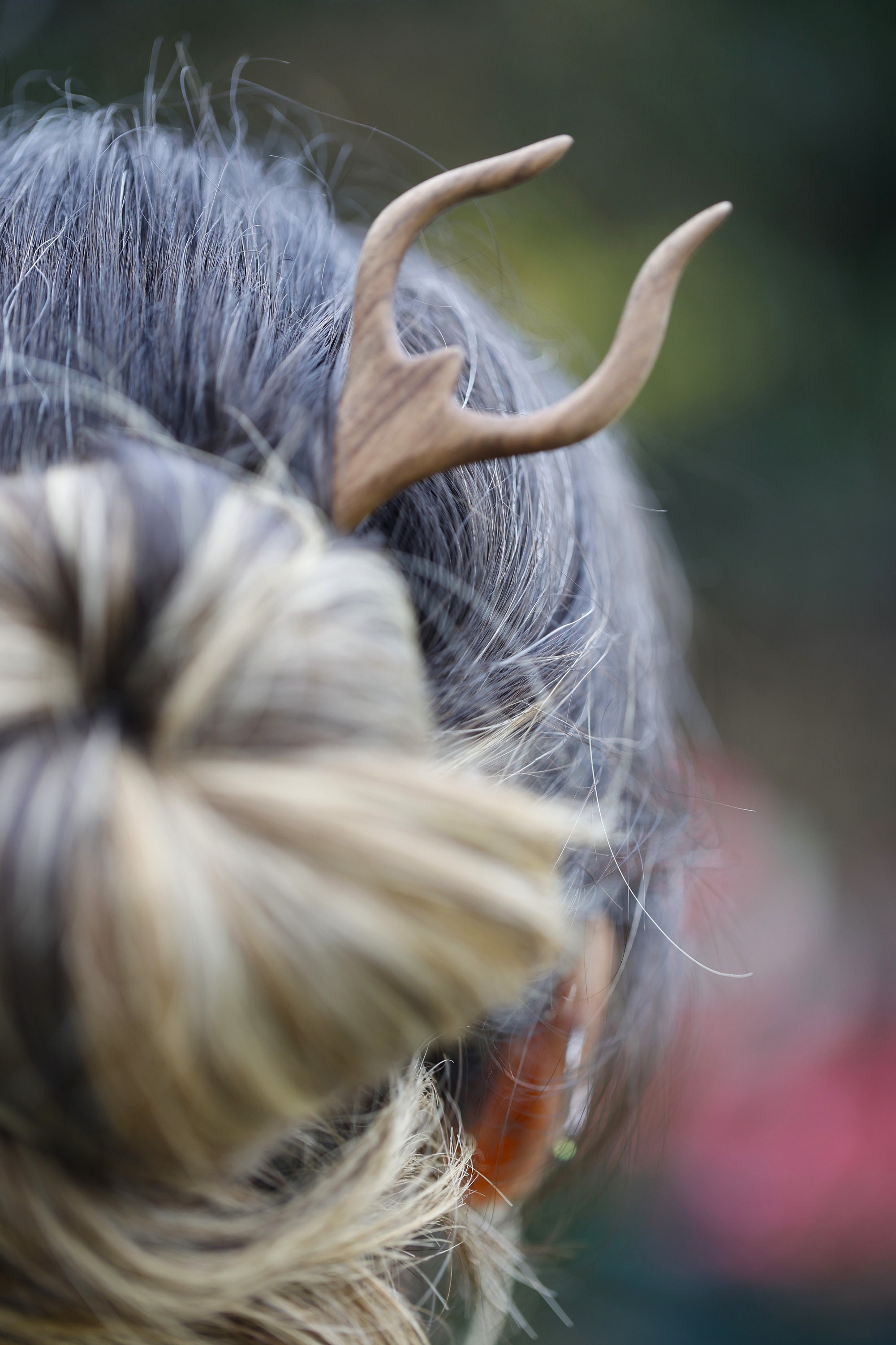 Handmade Tree Bun Buckle, Handmade Wooden Clip, Wooden Hair Accessory ...