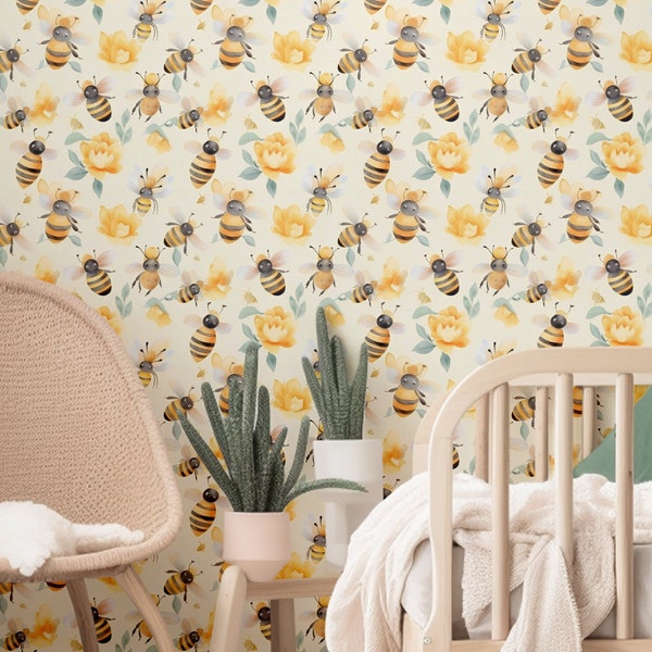 Bee Wallpaper - Etsy