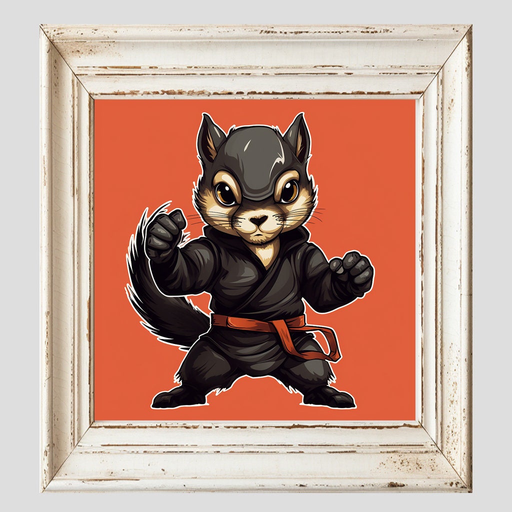 Ninja Squirrel - Etsy
