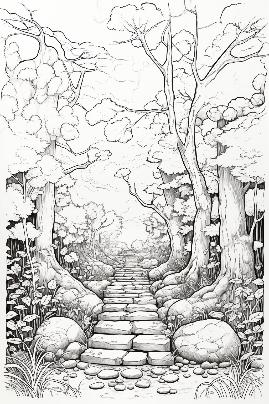 50 Nature Coloring Pages - Etsy