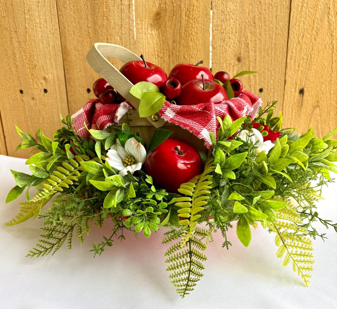 Apple Orchard Inspired Decor, Cottagecore Apple Arrangement, Farmhouse ...