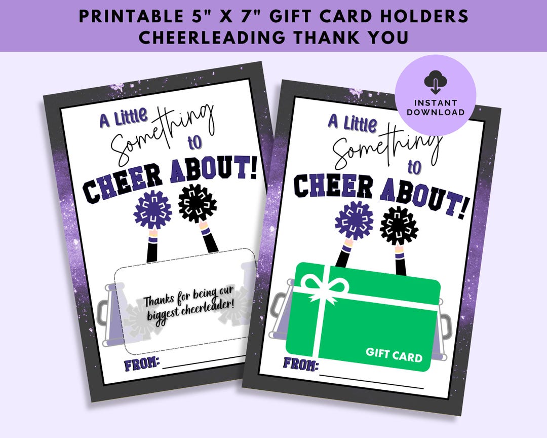 Cheerleading Cheer Coach Gift Card Holder | A Little Something to Cheer ...