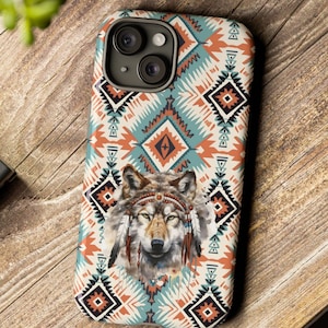 Native American Phone Case Wolf Case Cowgirl Chic Cell Phone Cover ...