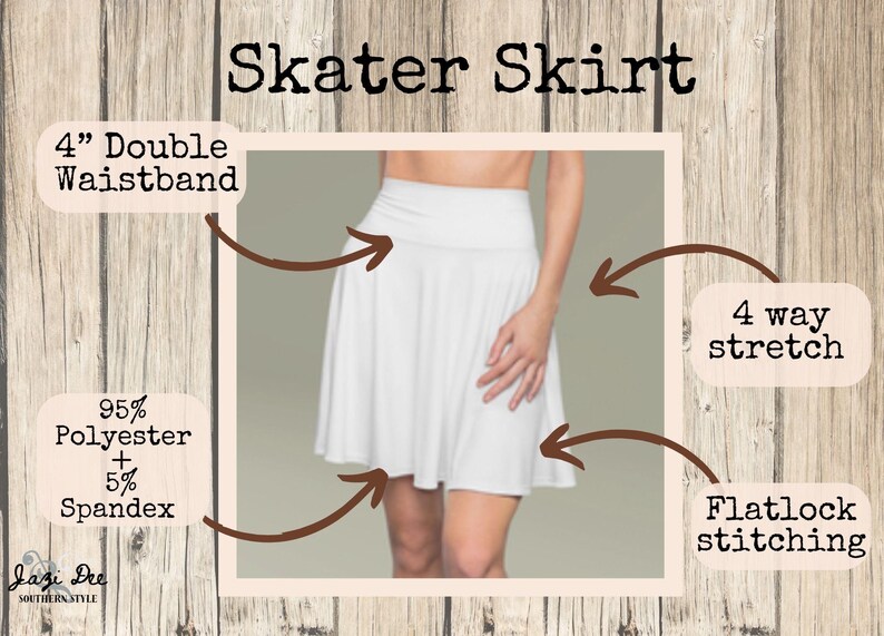 Composition Notebook Women's Skater Skirt, Back-to-school Outfit