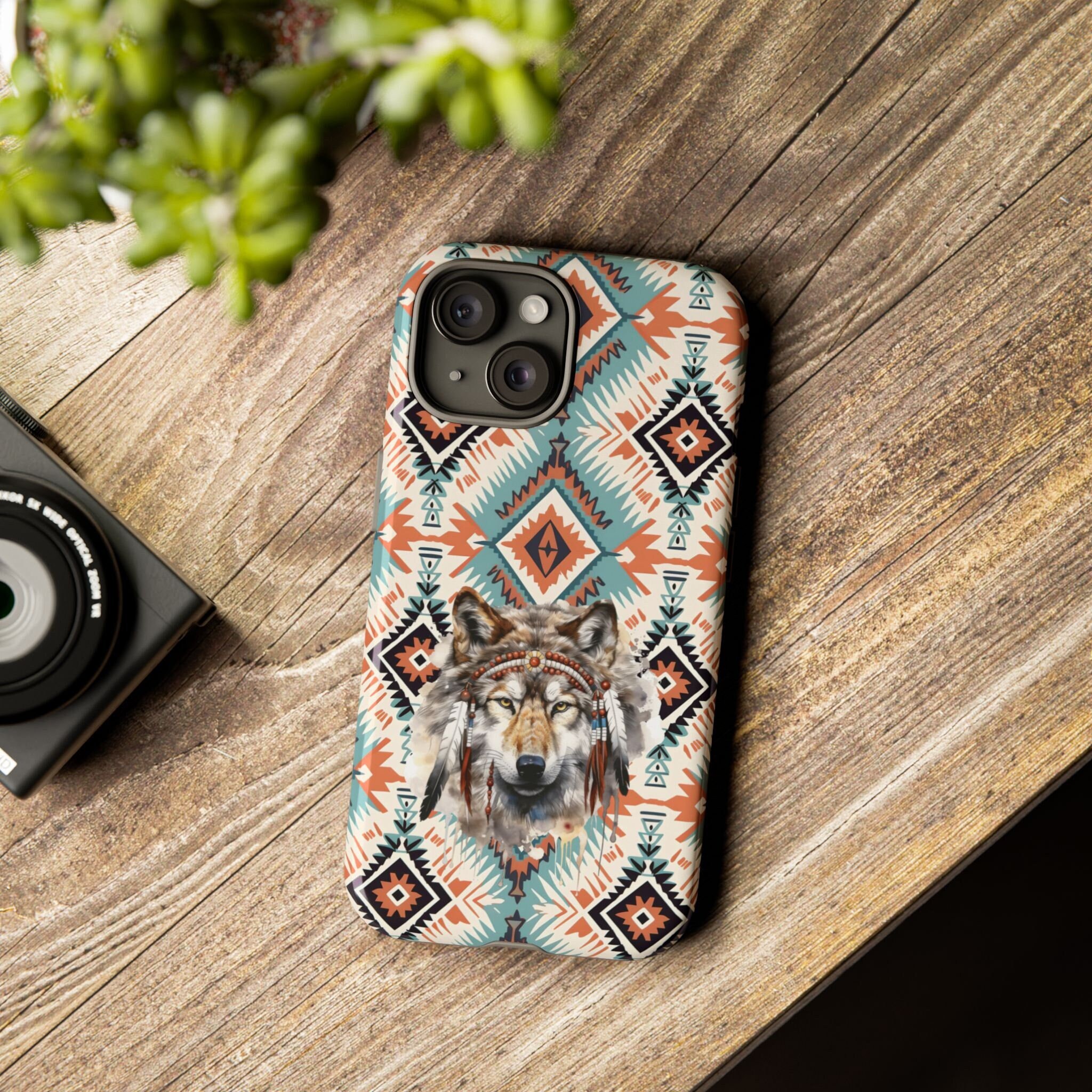 Native American Phone Case Wolf Case Cowgirl Chic Cell Phone Cover ...