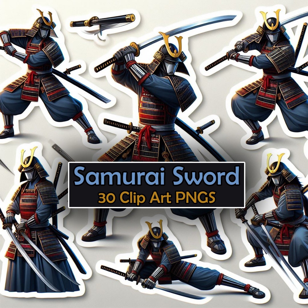 Japanese Samurai Clipart PNG Samurai Transparent Watercolor Samurai ...
