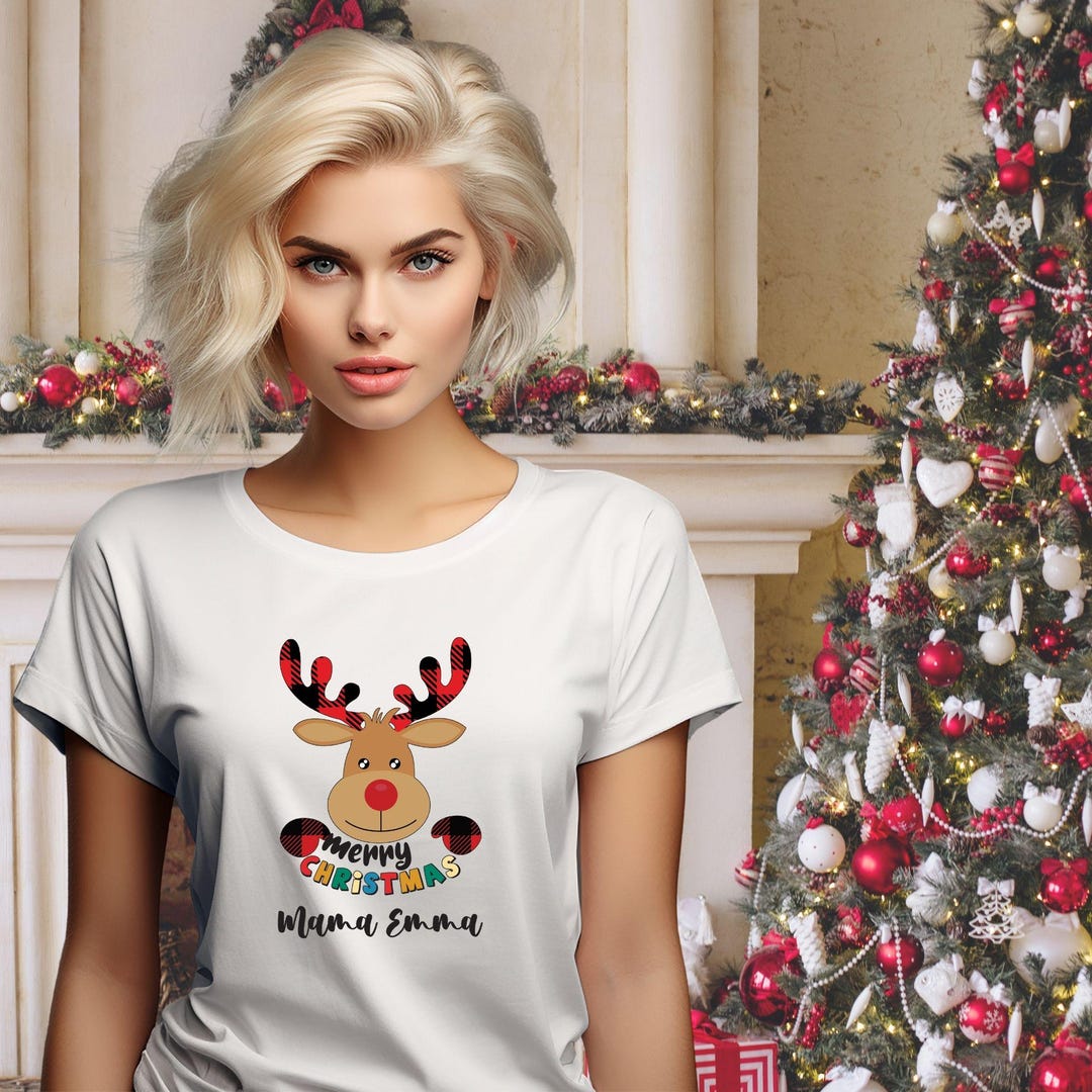Christmas Rudolph Shirt, Reindeer Shirt, Rudolph the Red Nosed Reindeer ...