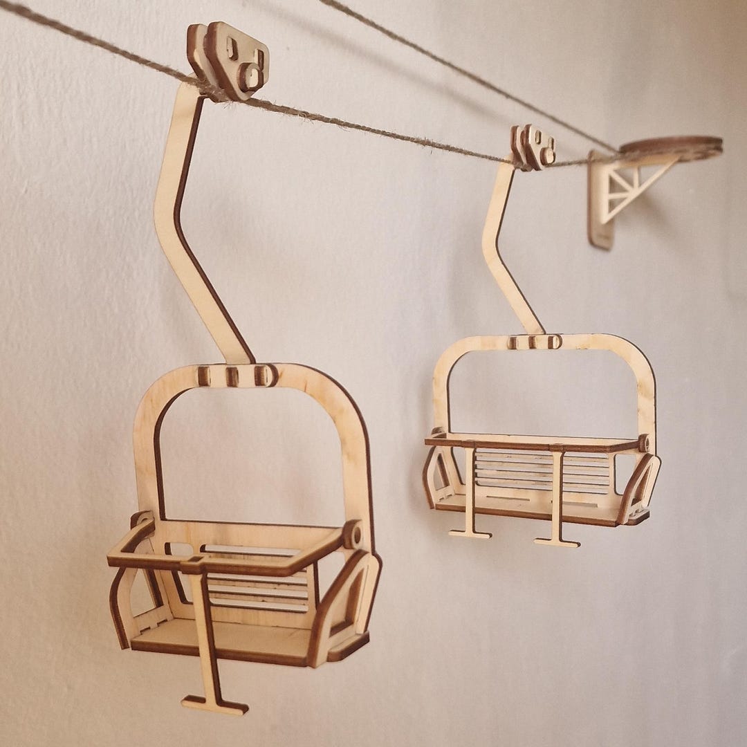 Digital Download | 3D Ski Lift Model Laser Cut File - Easy Assembly - Etsy