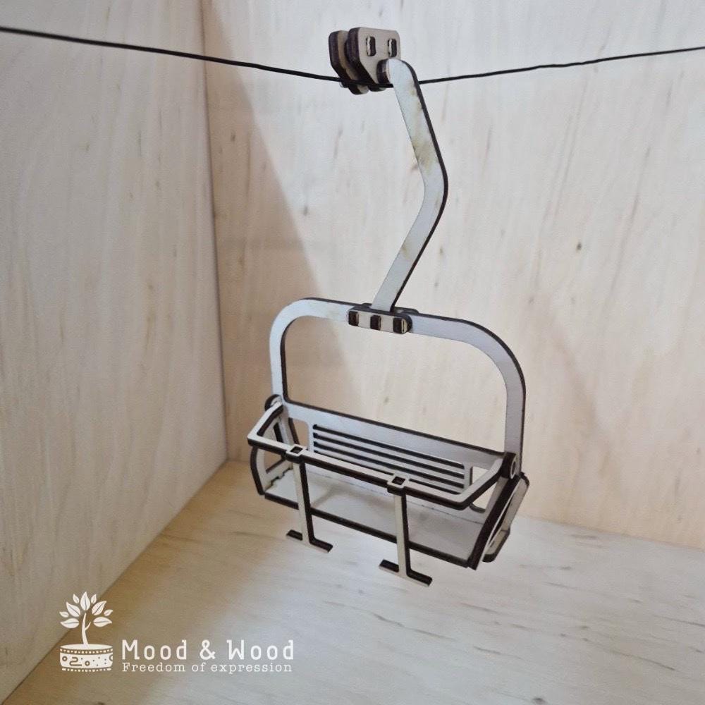Digital Download | 3D Ski Lift Model Laser Cut File - Easy Assembly - Etsy