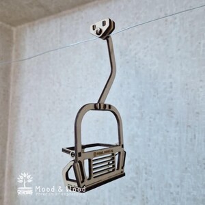 3D Winter Ski Lift Model Laser Cut File, Easy Assembly, Digital ...