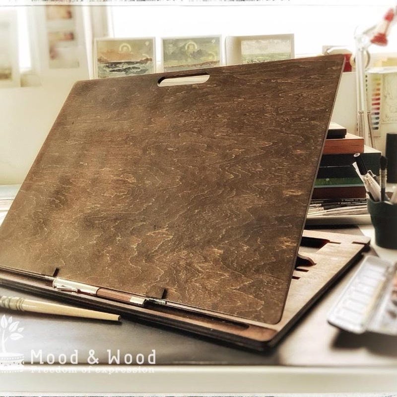 Wooden Lap Drawing Desk - Etsy