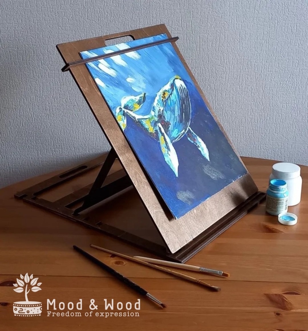 Drawing Board Wooden Easel Table Lap Easel Wooden Writing Table Easel ...