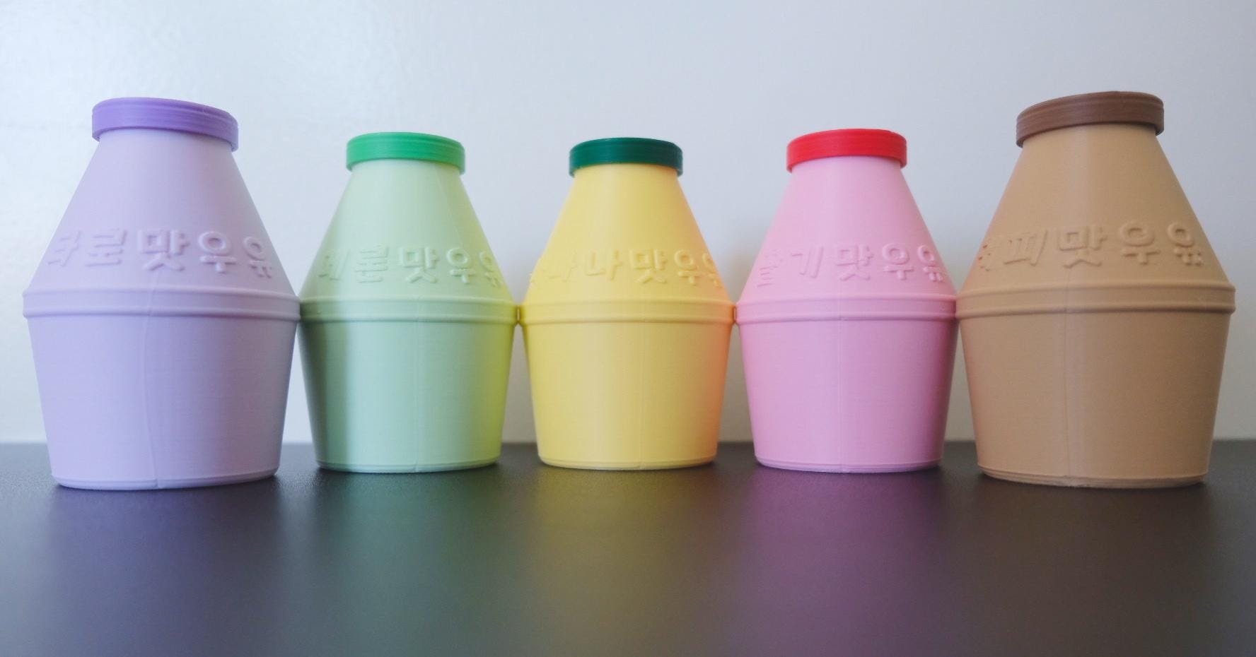 Korean Milk Storage Containers Banana Milk Strawberry Milk Melon Milk ...
