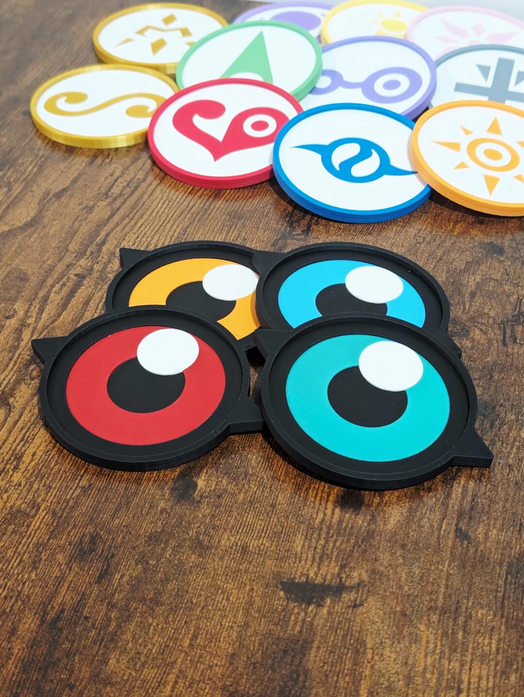 Digimon Eye Logo Coasters | Digimon Anniversary - Etsy