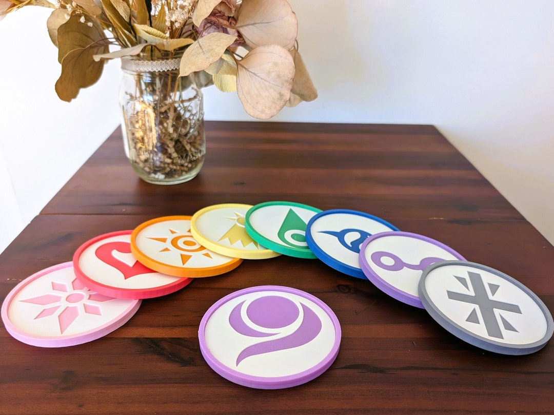 Digimon Crest Coasters | 9 Digi-destined - Etsy