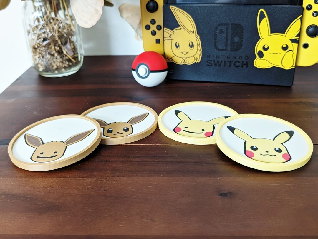 Ditto'd Coasters | Pokemon - Etsy