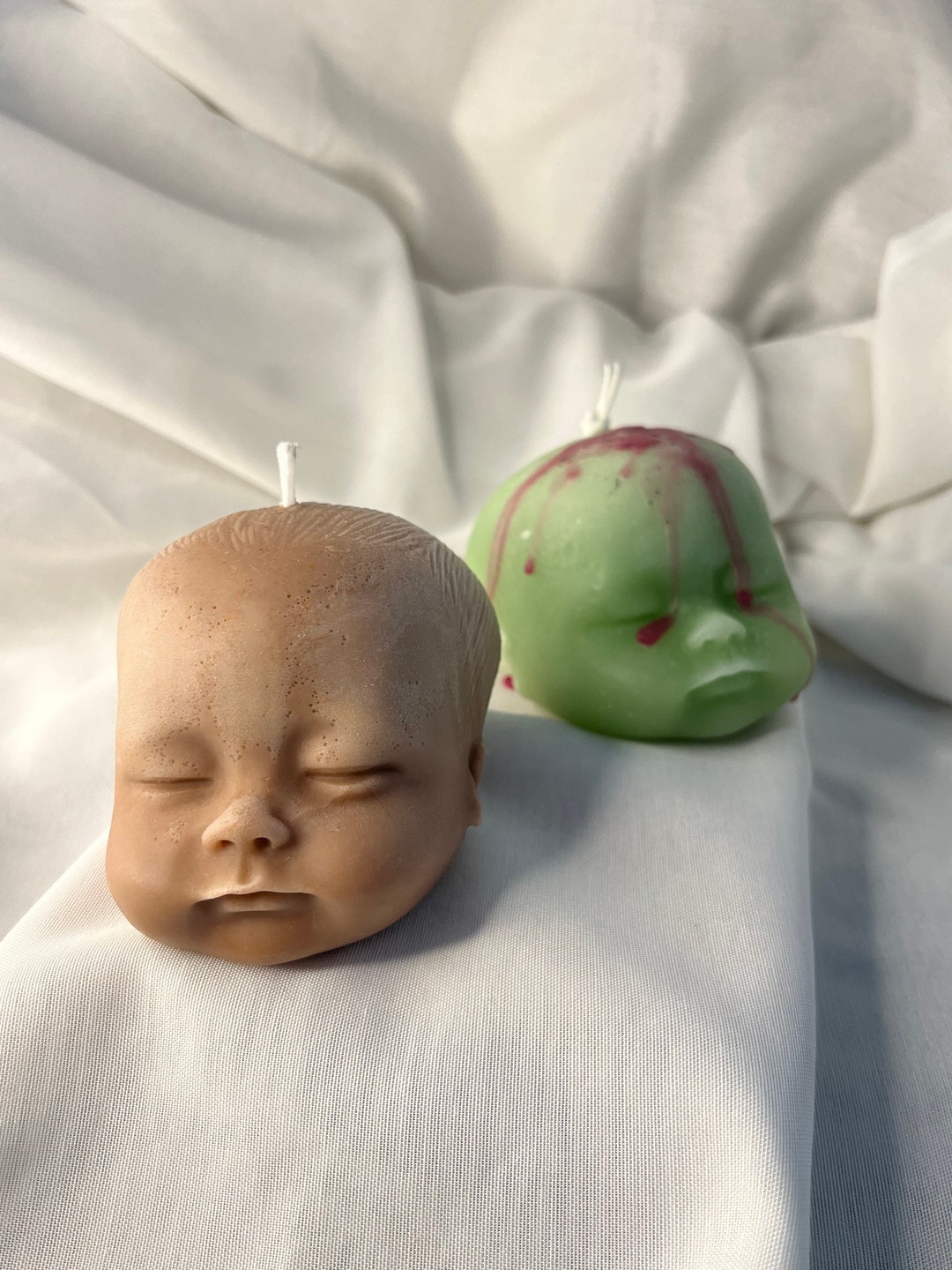 Baby Doll Head Candle | Hand Made - Etsy
