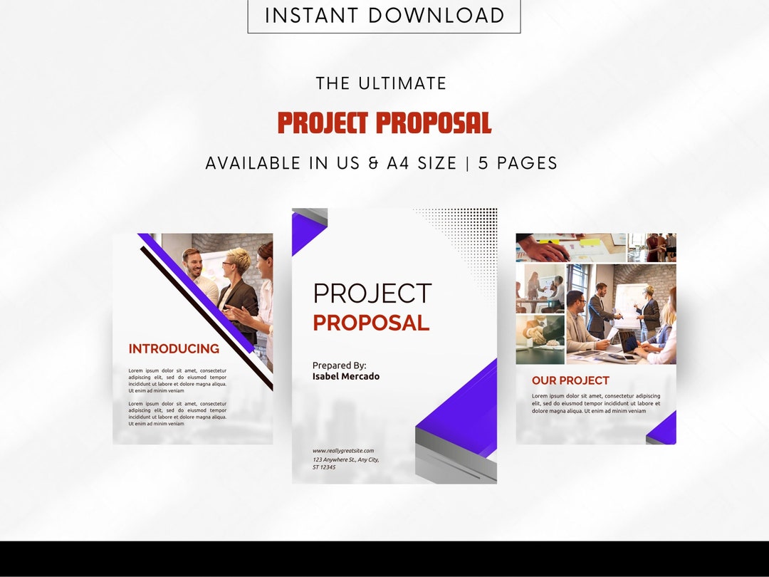 Professional Cover, Business Proposal, Editable Design, Project ...
