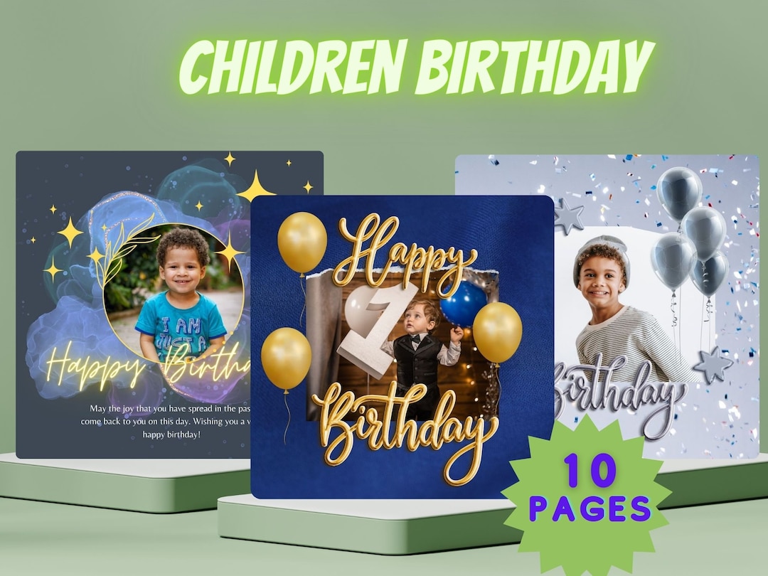 Cute Baby Birthday Card, First Birthday Celebration, Adorable Design ...