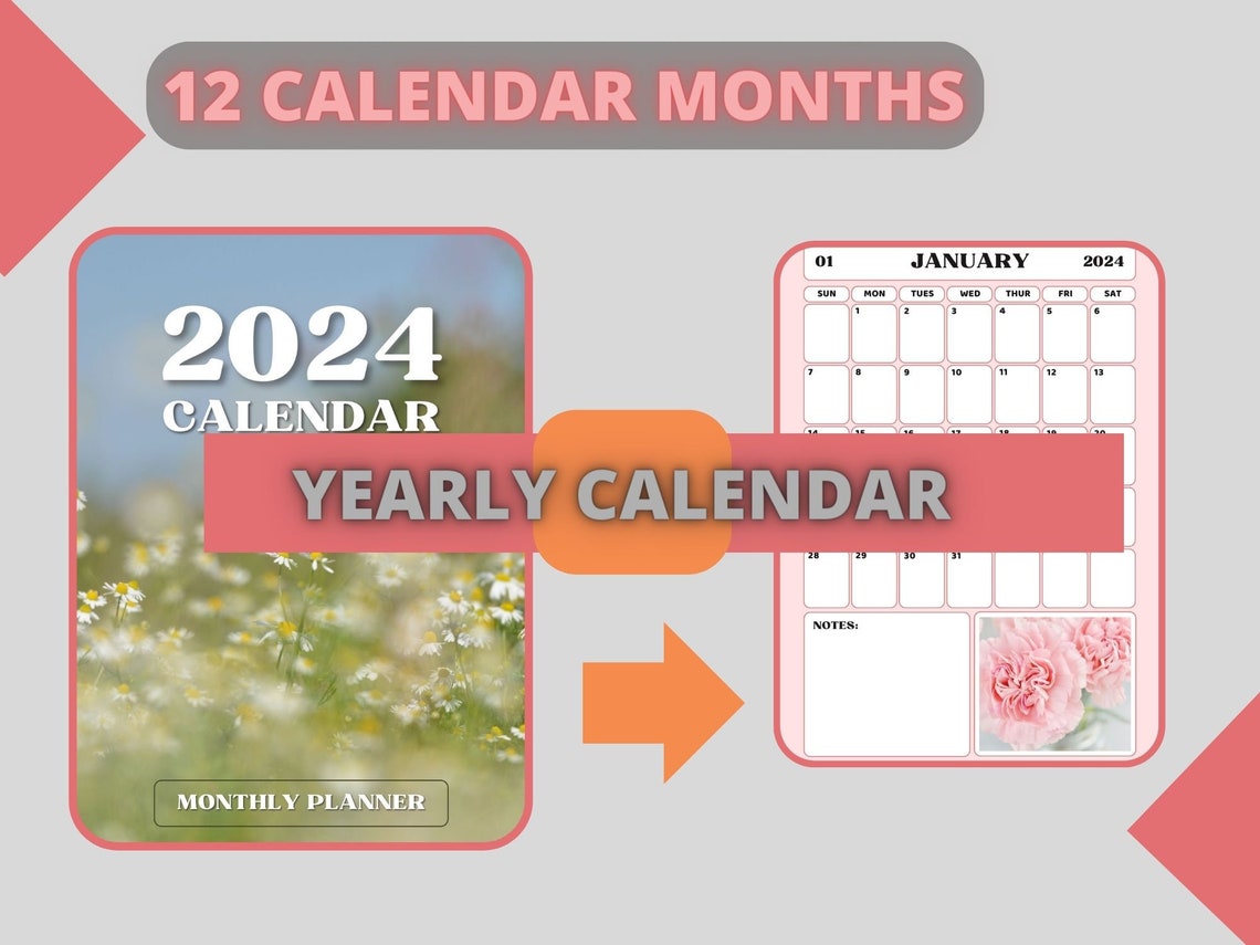 Goal Setting, Full-year Calendar, Monthly Overview, Yearly Scheduler ...
