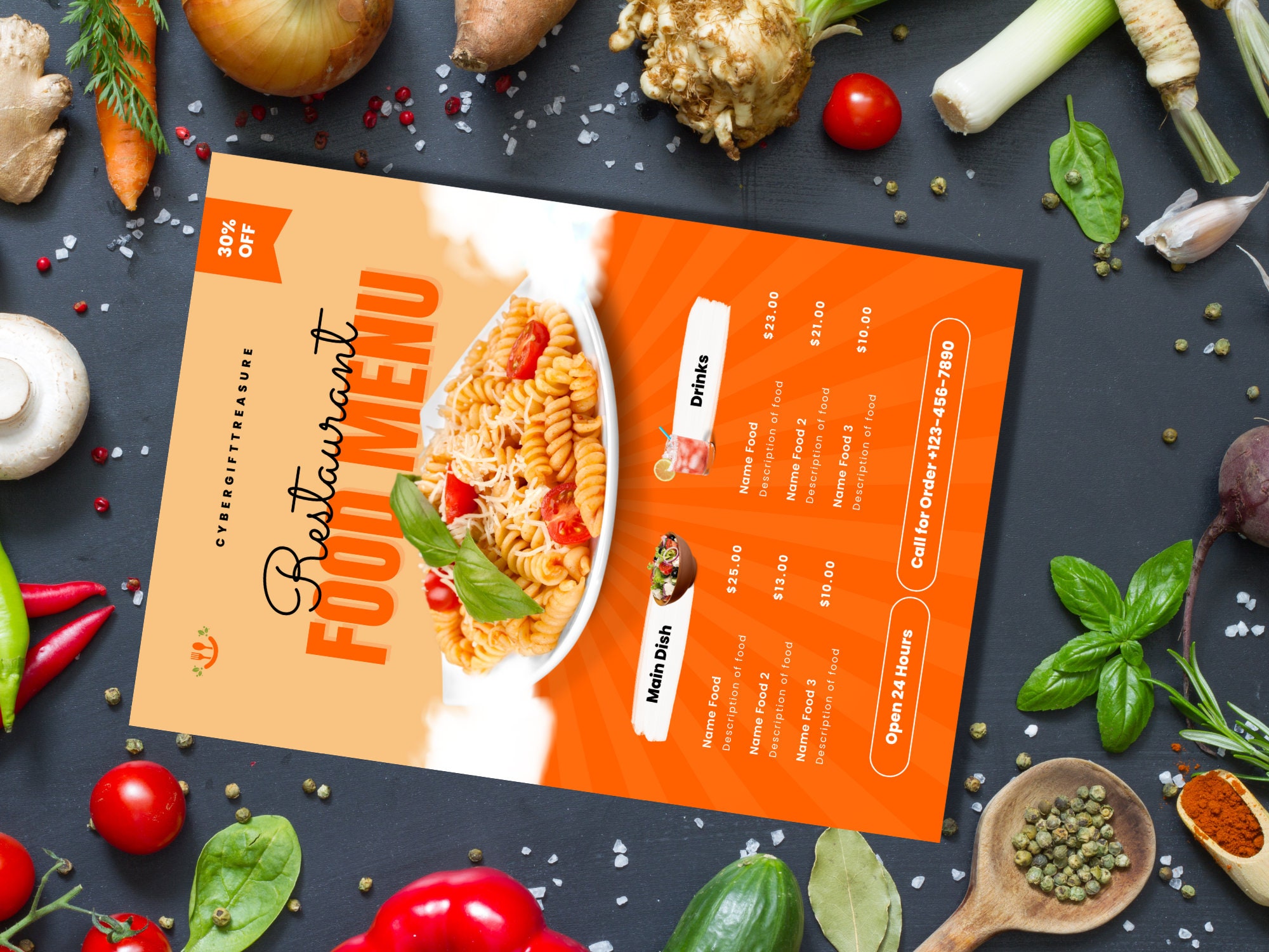 Restaurant Menu Dining Presentation Menu Display Online and - Etsy