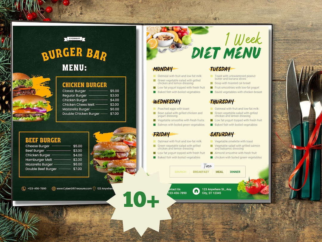 Restaurant Menu, Dining Presentation, Menu Display, Online and In ...