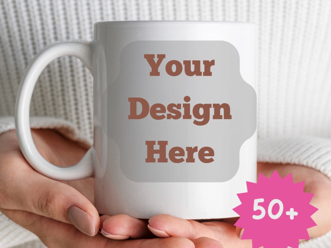 Coffee Mug Presentation Instant Download Mockup, Custom Mug Design ...
