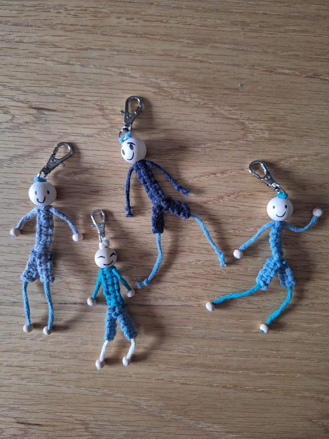 Macrame Man Key Ring - Etsy