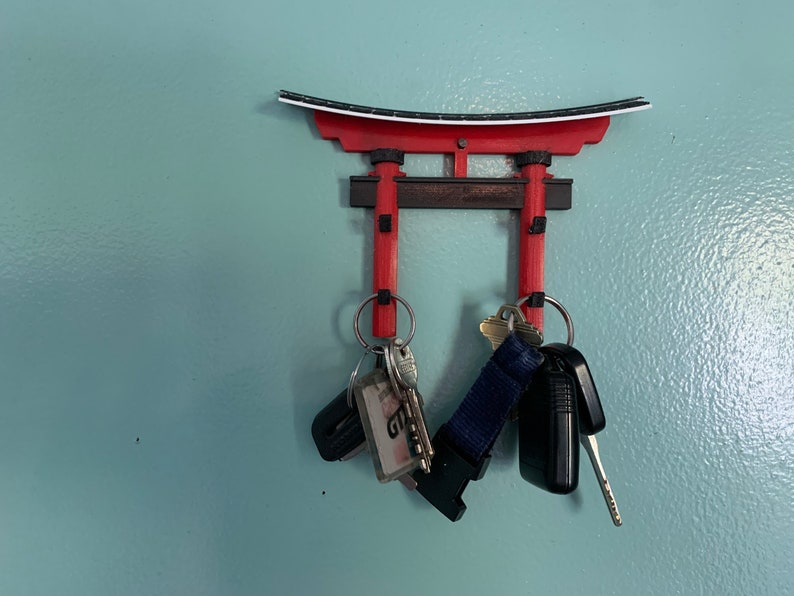 3D Printed Asian Inspired Key Holder – Decorative Entryway Key Rack ...