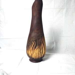 Hand Carved Walnut Vase - Etsy