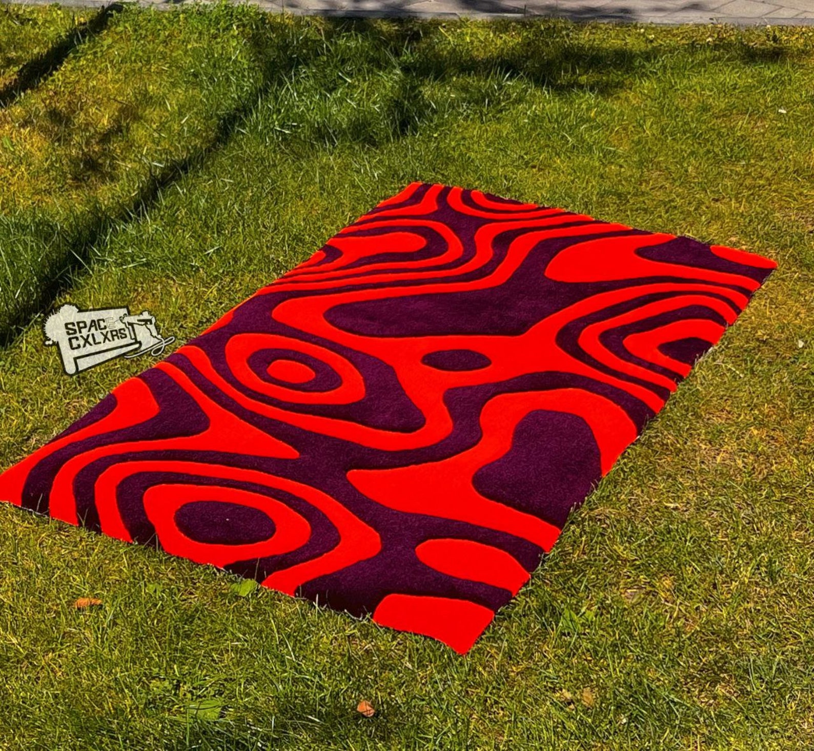 Abstract Tufted Rug - Etsy