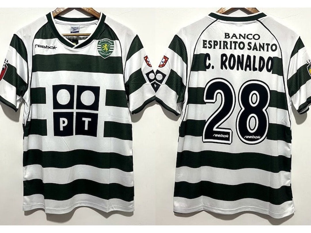 Portugal 02-03 Sporting Lisbon Home Jersey Retro C Ronaldo - Etsy