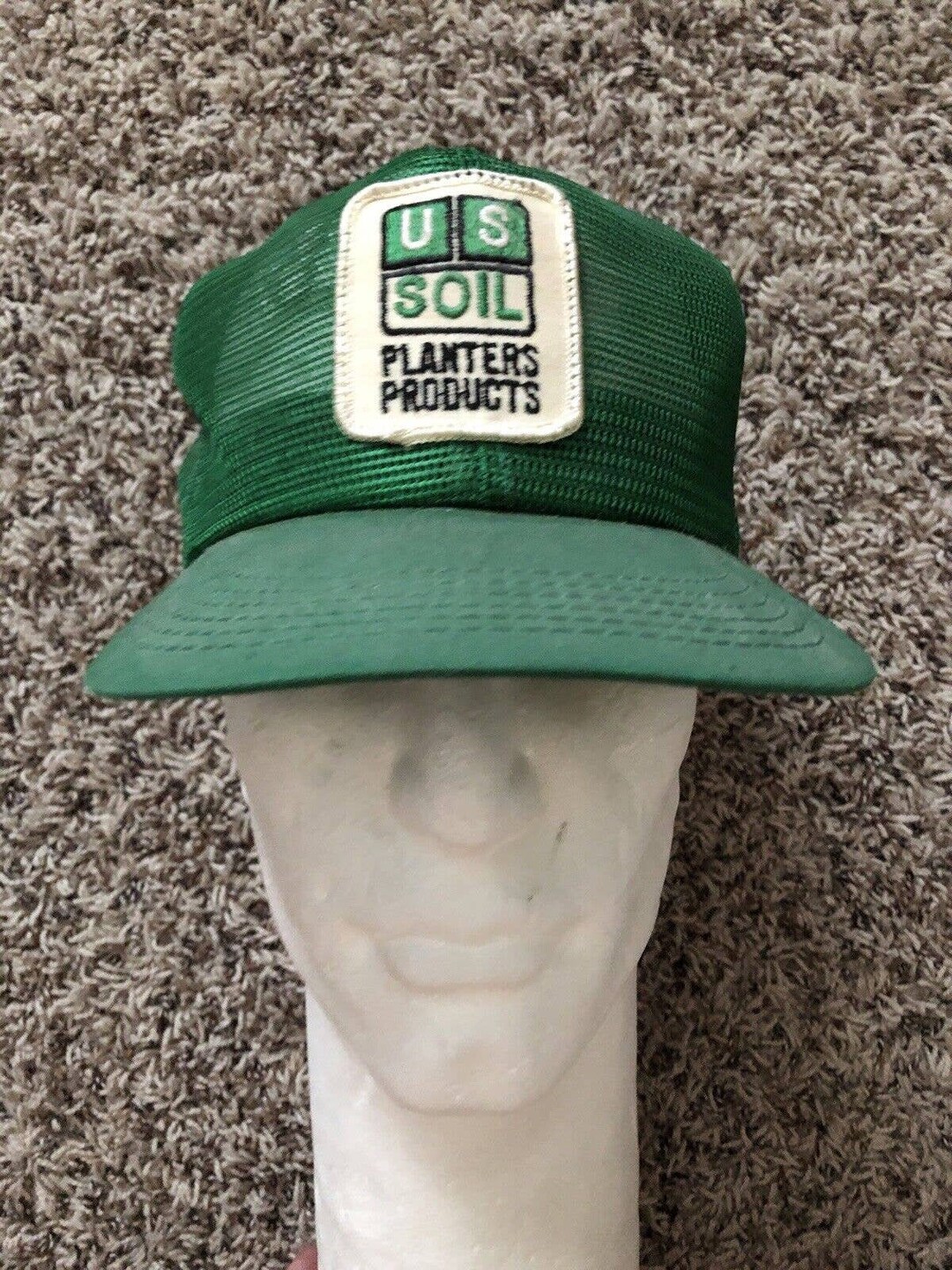 Vintage US Soil Planters Patch Mesh Snapback Trucker Farmer Hat Cap K ...