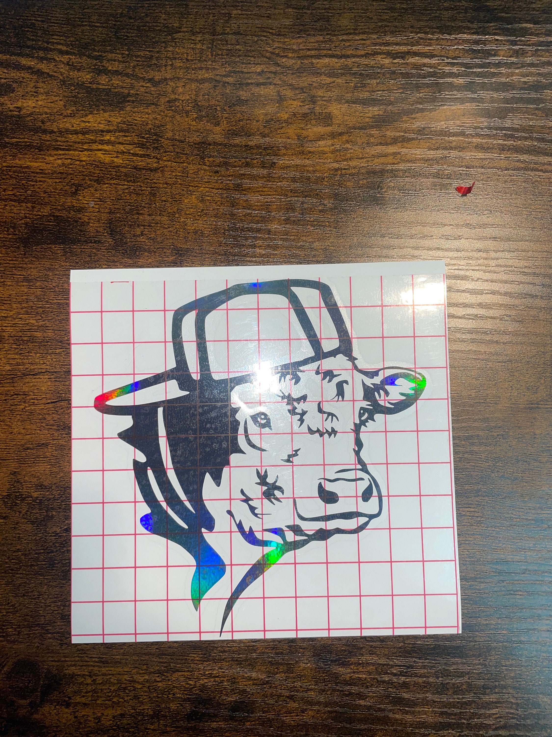 Cow With Backwards Hat Sticker - Etsy