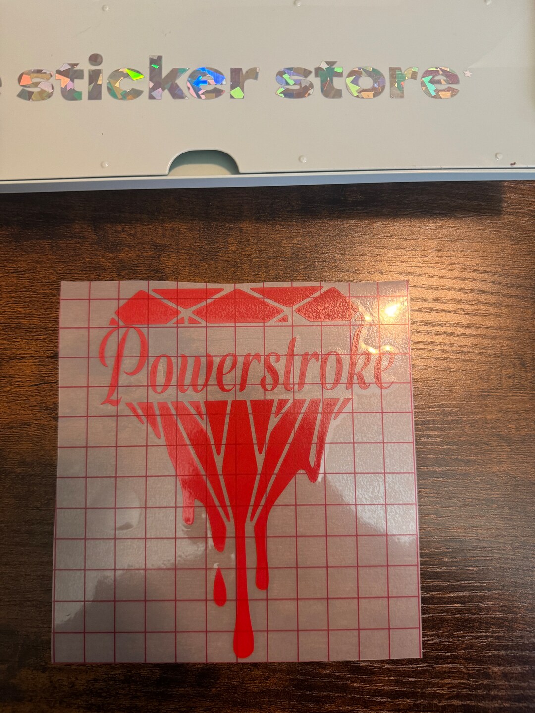 Powerstroke Drippy Diamond Sticker - Etsy