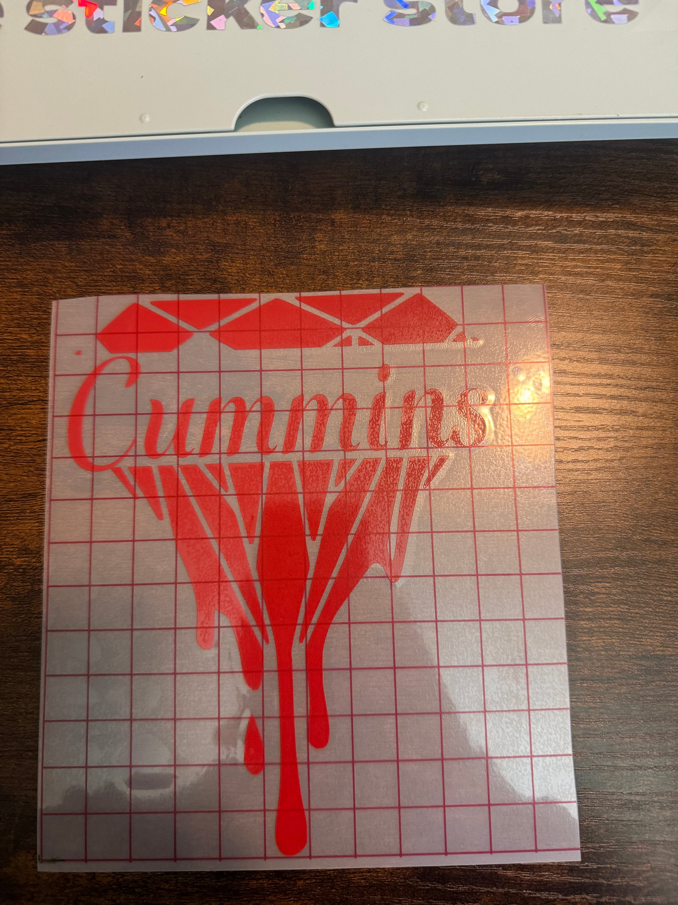 Cummins Drippy Diamond Sticker - Etsy