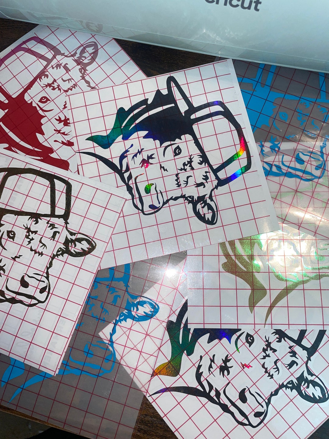 Cow With Backwards Hat Sticker - Etsy