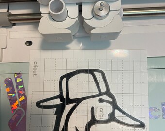 Duck With Hat Backwards Decal - Etsy