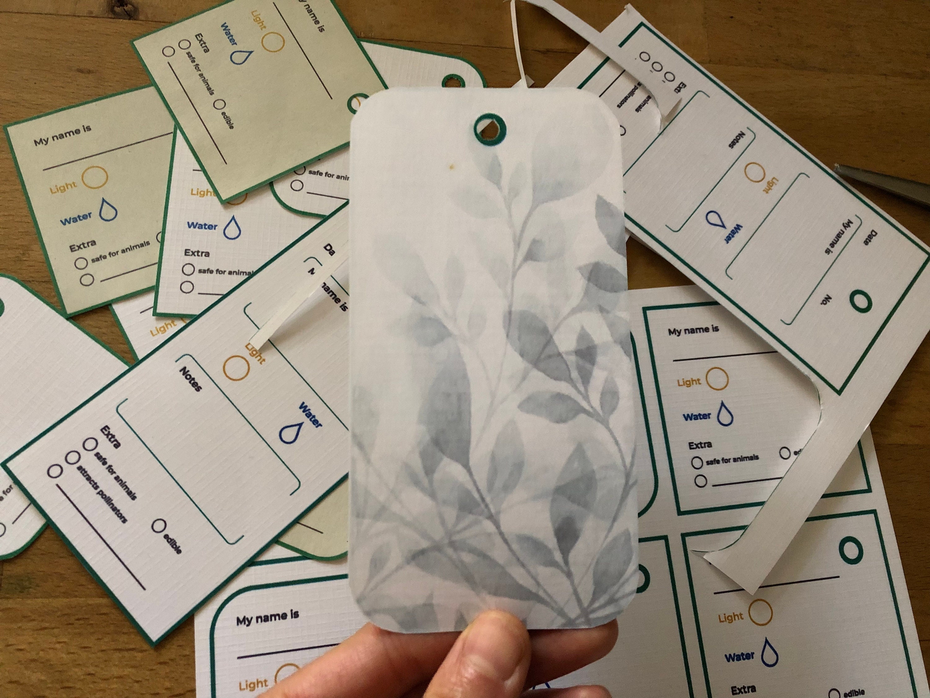 Big Plant Tags Plant Labels Printable Tags Plant - Etsy