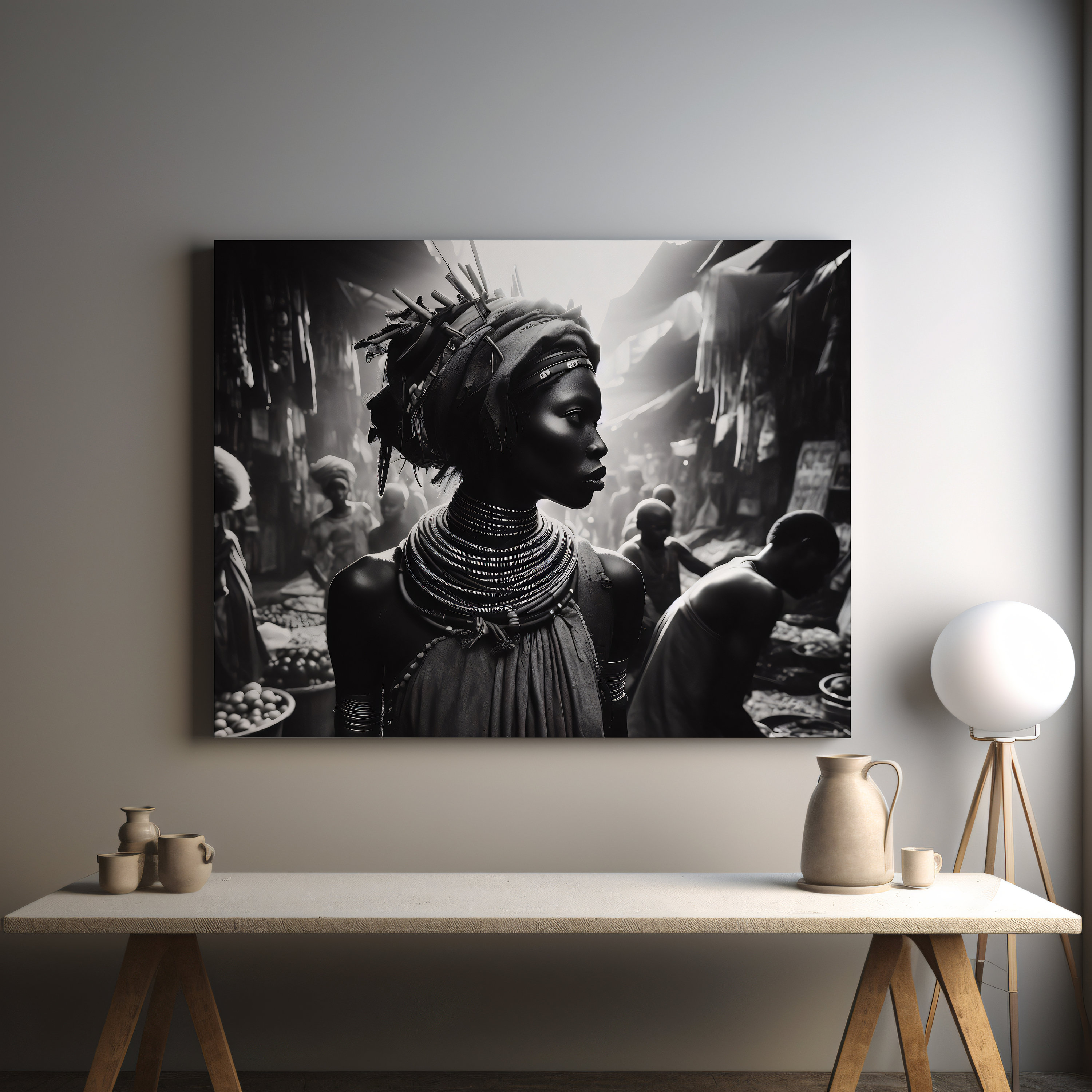 African Art African Wall Art African Print Black and White Photography ...