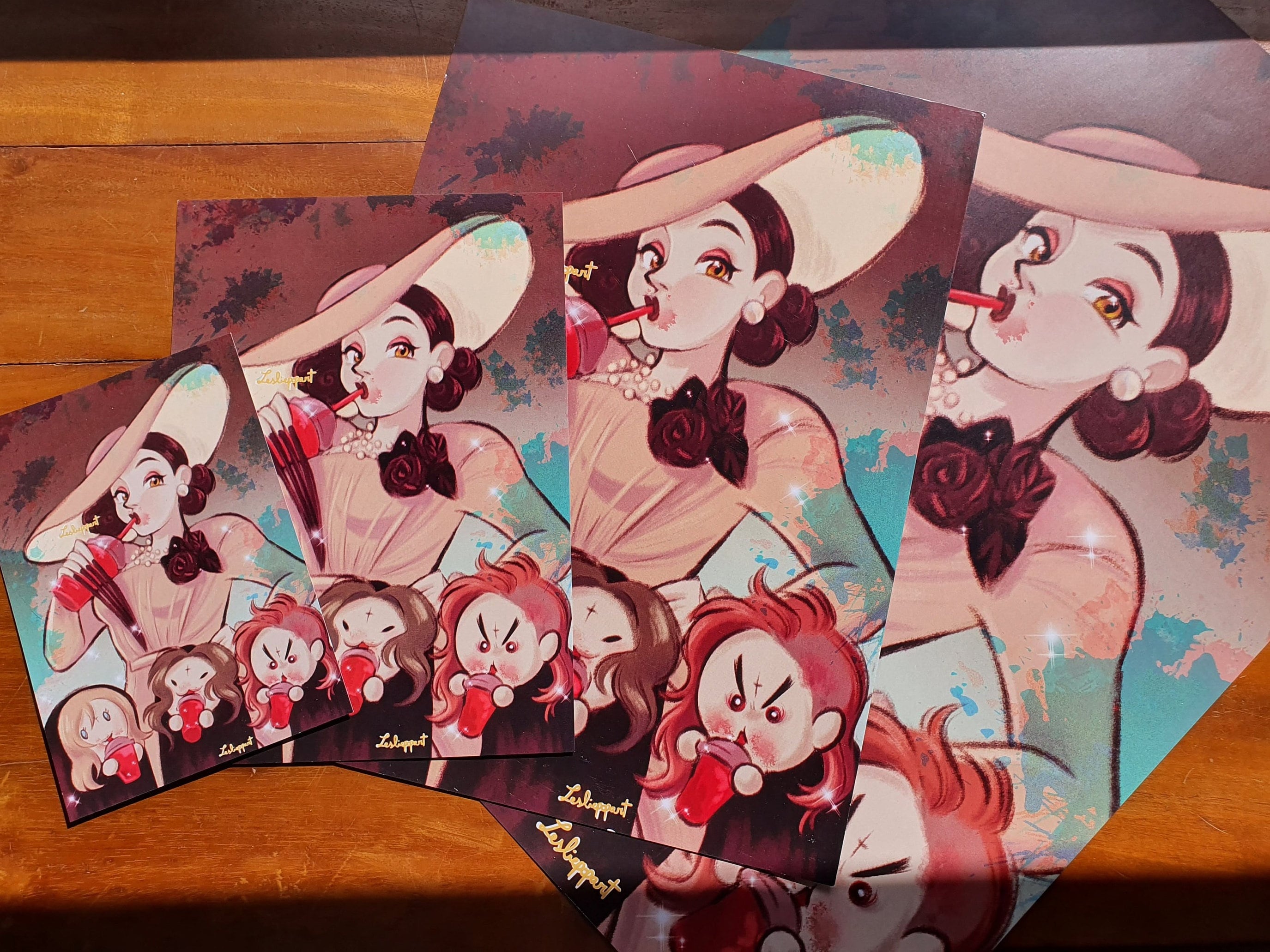 Lady Dimitrescu Resident Evil Poster Illustration Postcard Bela Daniela ...