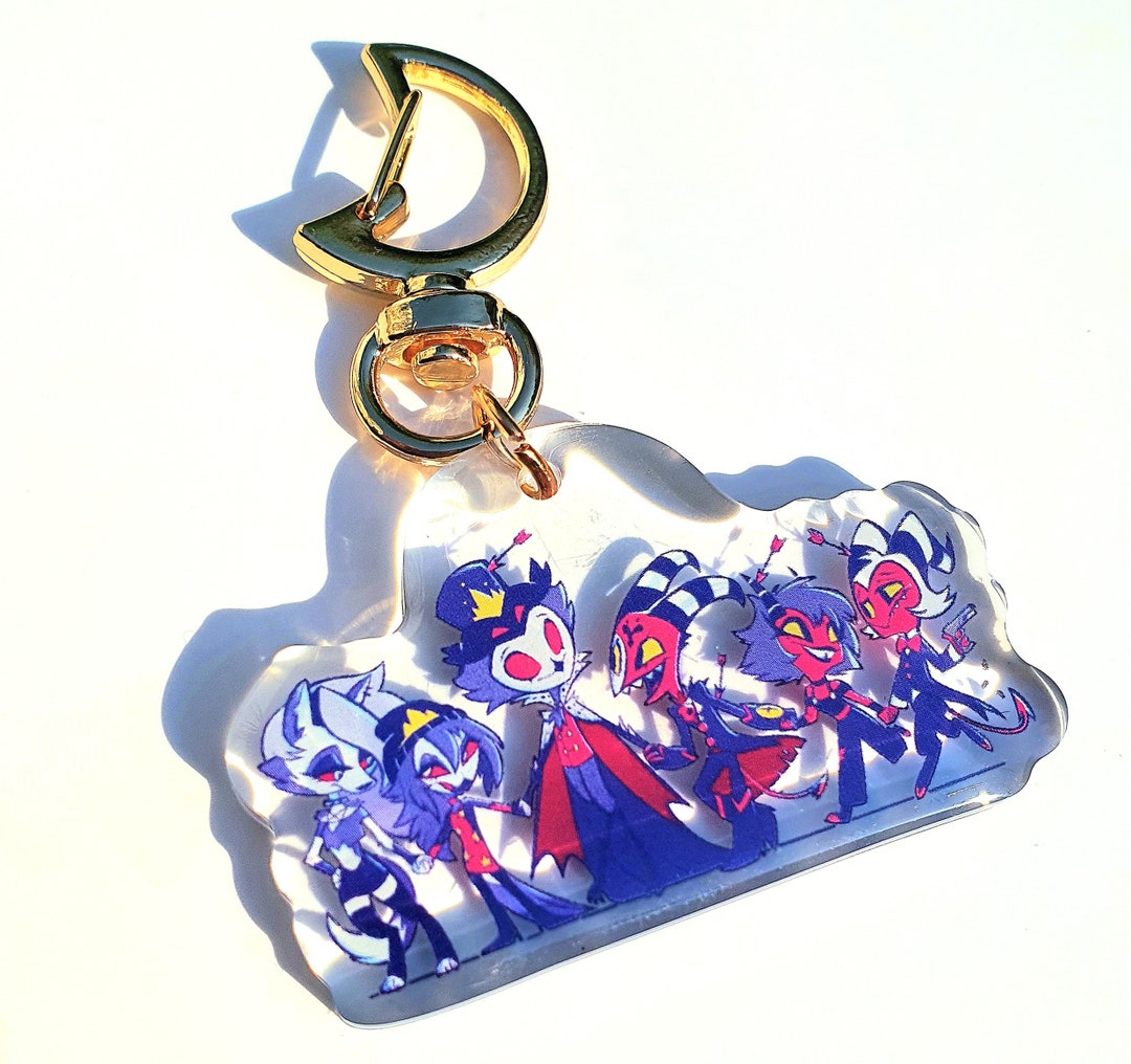 Helluva Boss Keychain Stolas Blitz Luna Octavia - Etsy